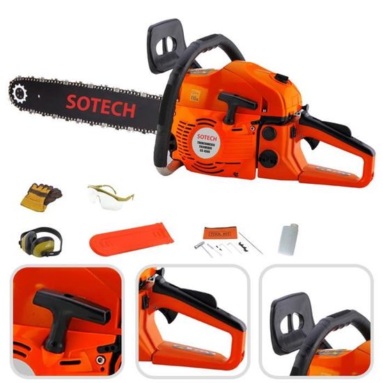 Troçonneuse Thermique, Troçonneuse, Orange, Alimentation: Carburant ...