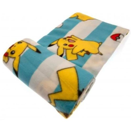 Plaid Pokemon Pikachu 130 x 170 cm - Cdiscount Maison