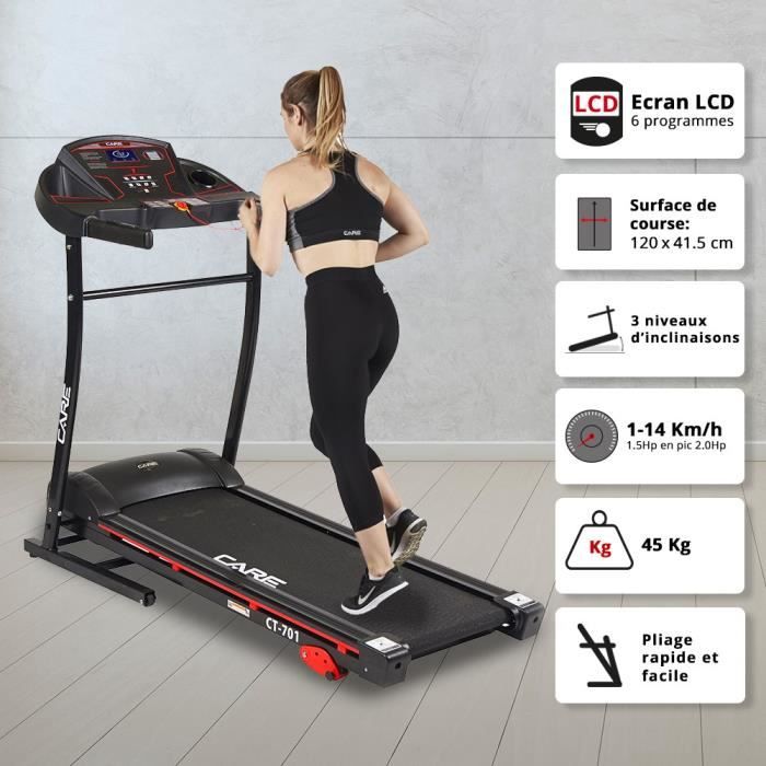 Tapis De Course Techness Run 900 Mp3 Ceinture Cardiaque | Tapis De Course