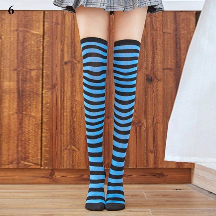 Collants Kawaii au-dessus du genou pour femmes et filles,collants à ...