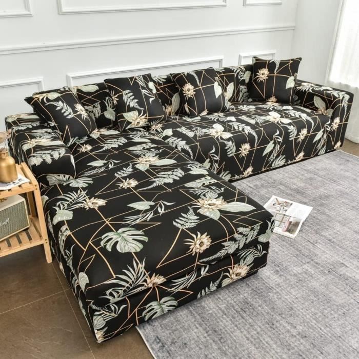 Housse De Canapé D Angle Extensible Complet Protection Canapé D'Angle ...