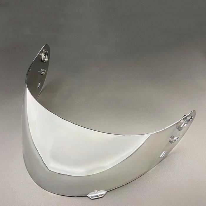 (Silver) Casque de moto Visor Lens Full Face Shield Lens Case pour ...