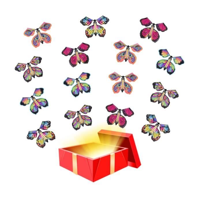 15 Pièces Papillon Volant Magique, Jouet Papillon Magique Jouets ...
