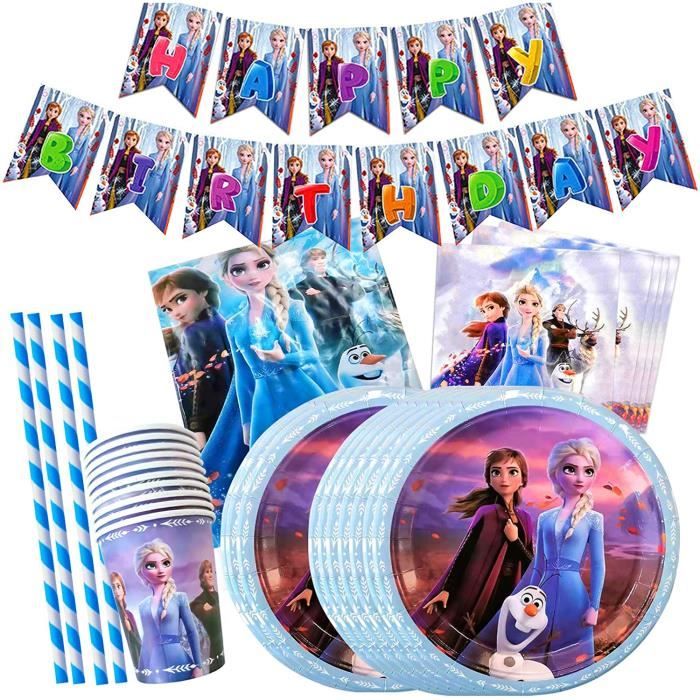 Vaisselle - Anniversaire Disney Frozen Party Décorations Fournitures ...
