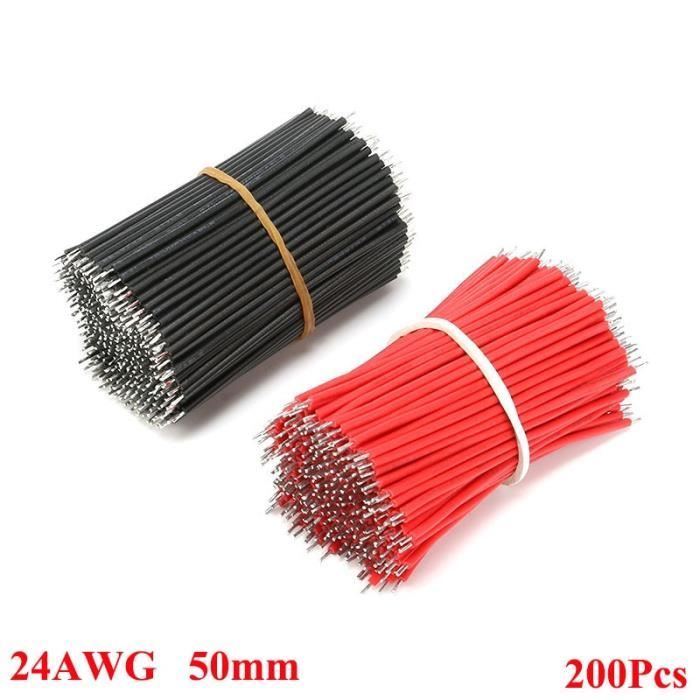 Câble-fil,Fil de câble de raccordement plaqué étain 200 pièces-ensemble ...