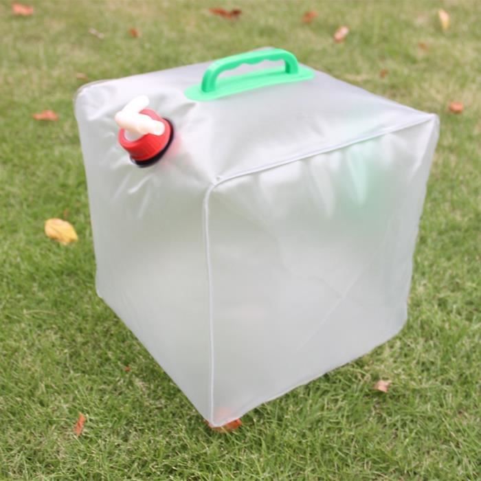 Poche eau,Sacs à eau pliables 10l pour l'extérieur,conteneur d'eau Portable pour Camping ...