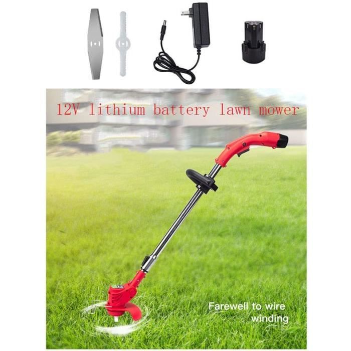 Portable Tondeuse à Gazon électrique,Coupe-Herbe sans balais,Angle de Réglage,Faible Bruit ...