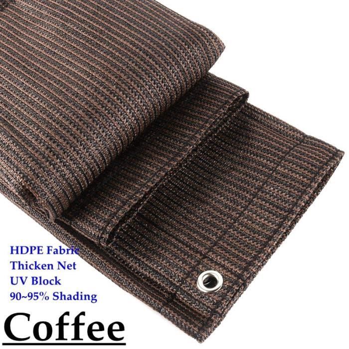 Couleur Café taille 1m x 6m Filet de parasol Anti-UV de haute qualité ...