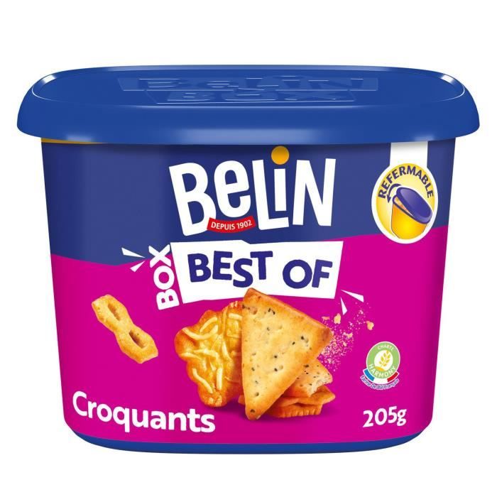 LOT DE 3 - BELIN - Best of Box crackers Biscuits apéritifs - boîte de 205 g - Cdiscount Au quotidien