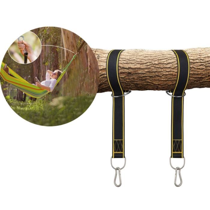 2 pièces 5x150CM sangles d'arbre de hamac en nylon de suspension de ...
