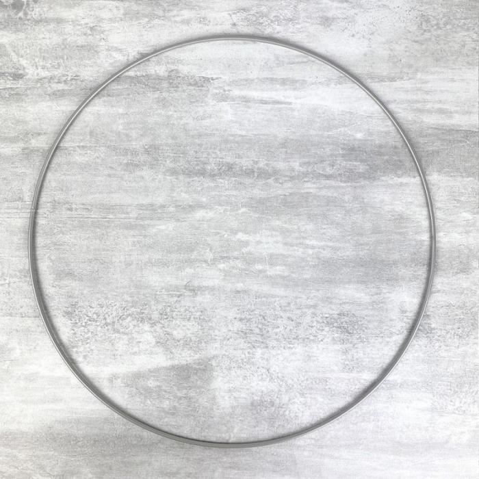 Cercle métallique - LEALOO - 50 cm - Gris mat - Métal - Abat-jour et ...