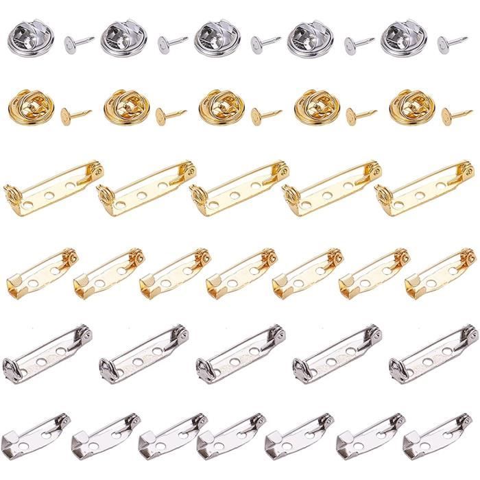 Attache Et Fermoir Pour Bijou - Limics24 - 120Pcs Brooch Pins ...
