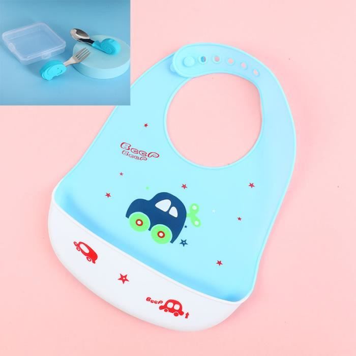 Lot De 2 Bébé Bavoirs Imperméable Unisexes EVA Bavoirs Bandana Bavette ...