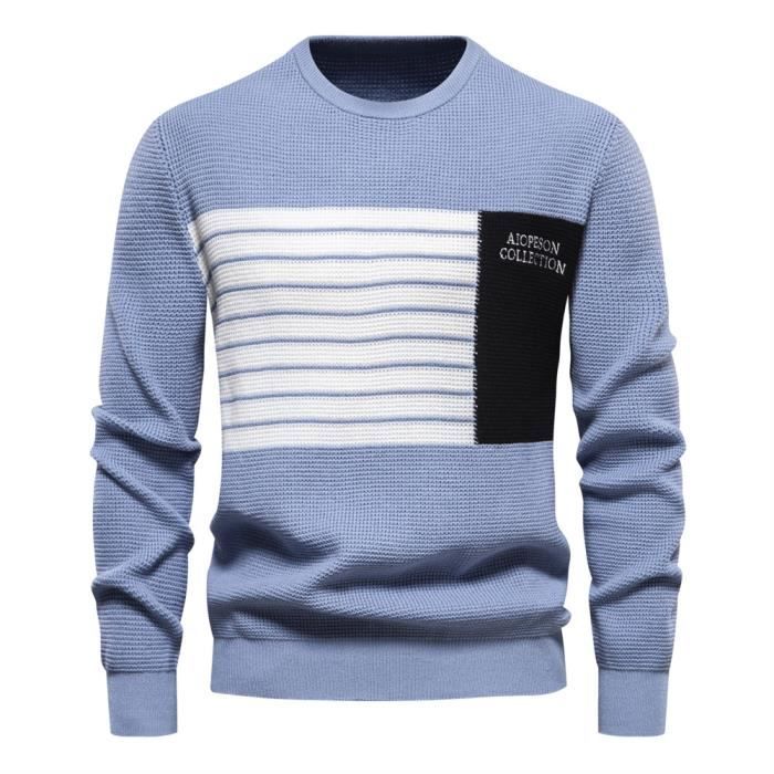 Pull Homme - FONDUPIN - Casual Pull Homme Hiver à col Rond Motif à ...