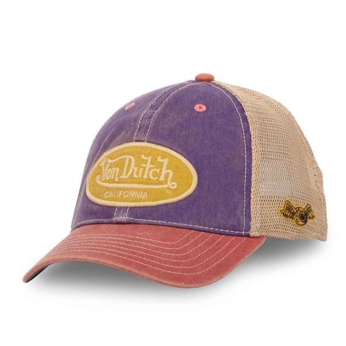 Casquette Trucker 'Mac Vintage' - VON DUTCH - Violet - Coton ...