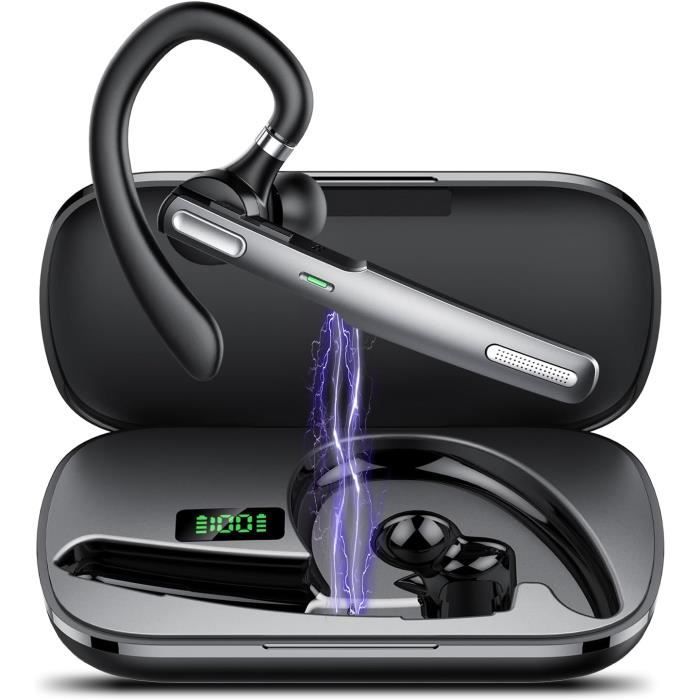 Oreillette Bluetooth Sans Fill V5.3, Main Libre Bluetooth Oreillette ...