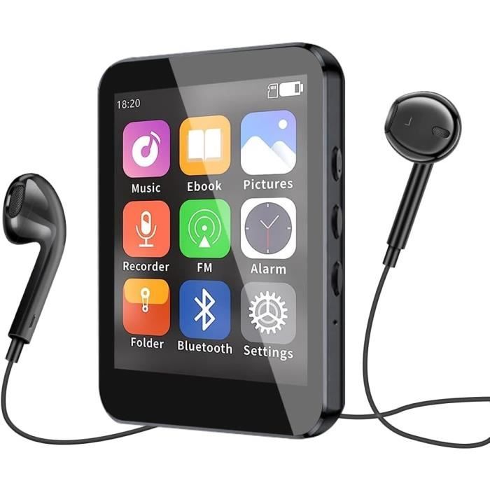 Lecteur Mp3 Avec Bluetooth - Écran Tactile 2.4In, 64G Lecteur De ...