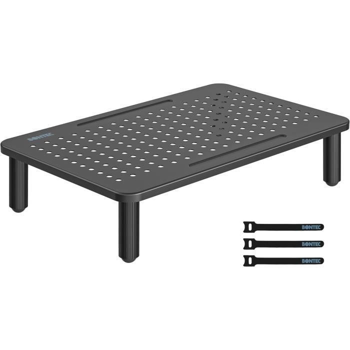 BONTEC Support Ecran Ordinateur, Rehausseur de Moniteur avec Plate ...