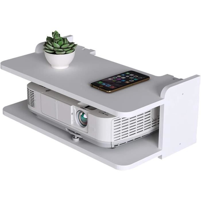 Étagère Décodeur TV Boîte de Rangement pour Routeur Étagère Flottante ...