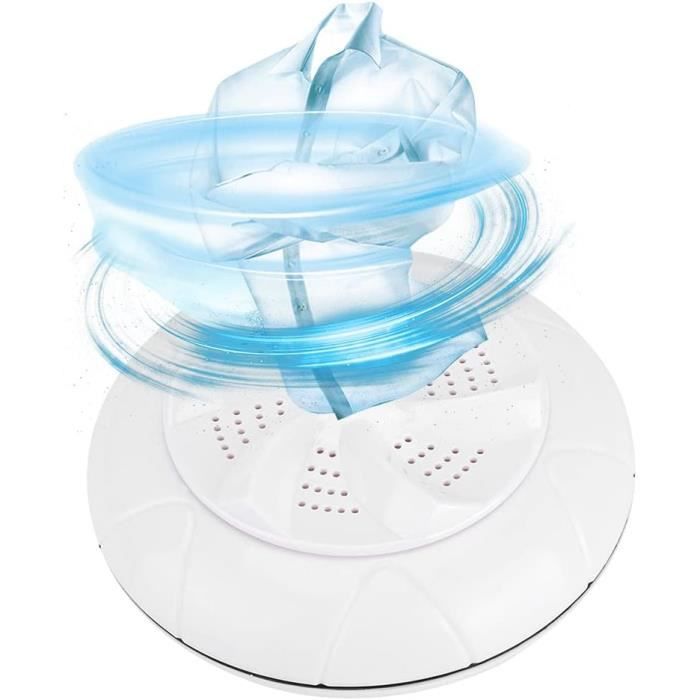 Machine À Laver Portable, Mini Machine À Laver À Turbine À Ultrasons De 13 Cm De Diamètre ...