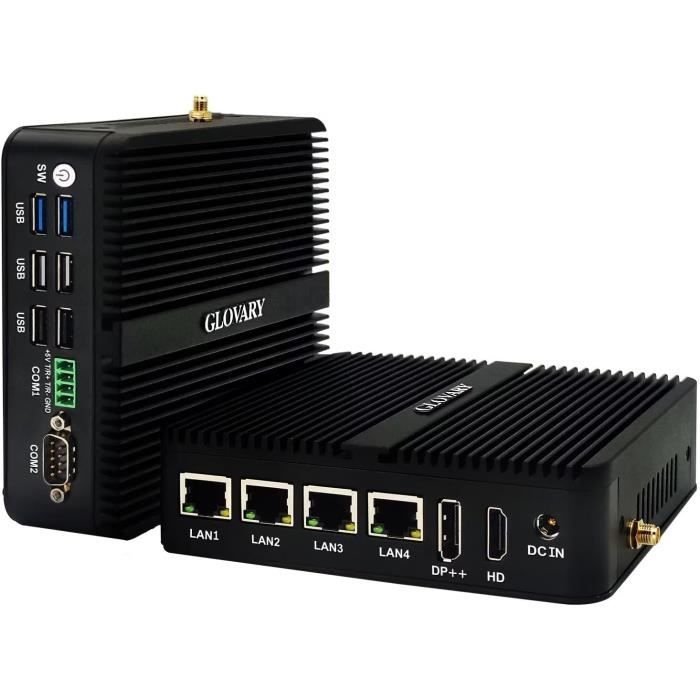 12Th Gen Fanless Micro Router Appliance Pentium J6426 Windows 11 Pro 4 ...