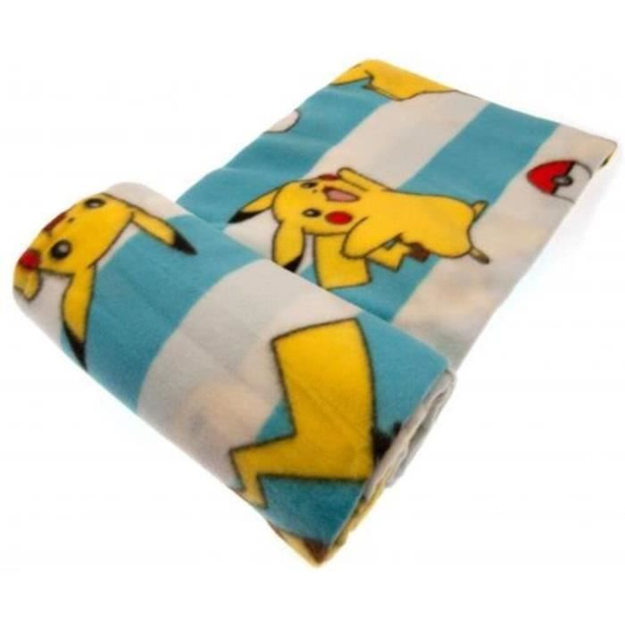 Plaid Pokemon Pikachu 130 x 170 cm - Cdiscount Maison