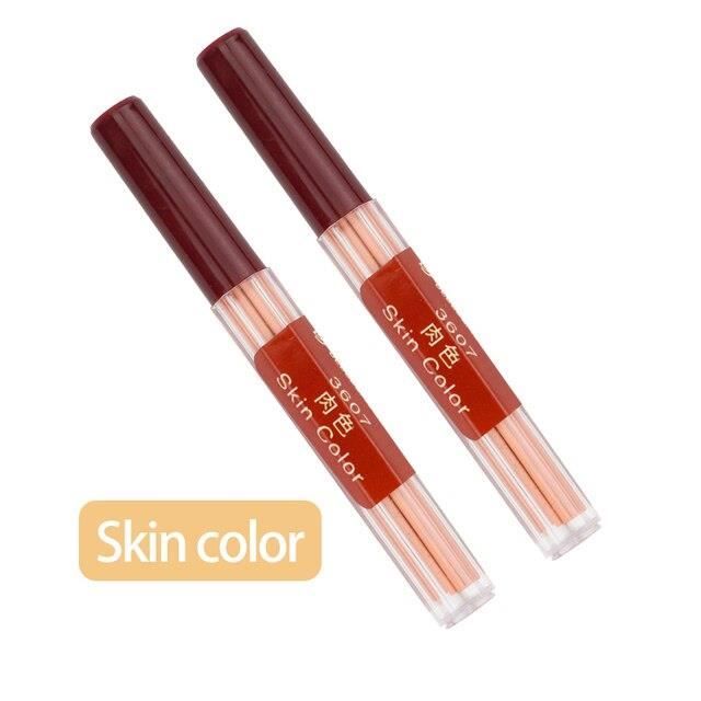 CRAYON GRAPHITE,Skin-color-2pcs--Recharges de crayon automatique ...