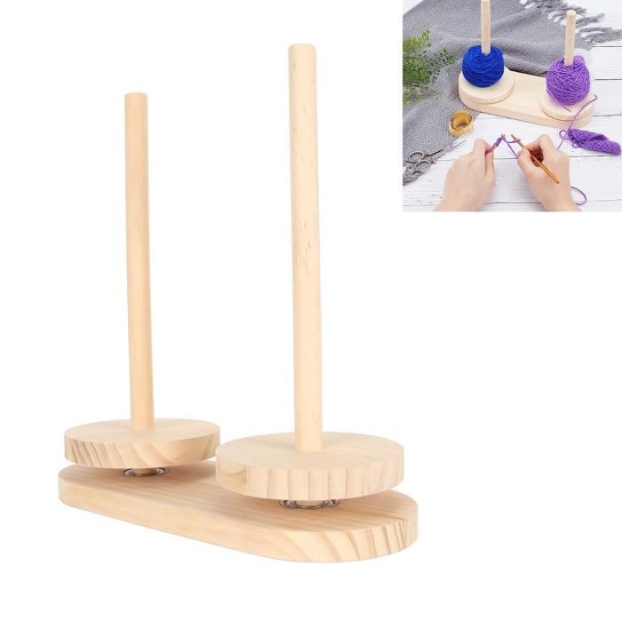 Porte-bobine de fil en bois - ZJCHAO - Rotatif - Amovible - Portable ...