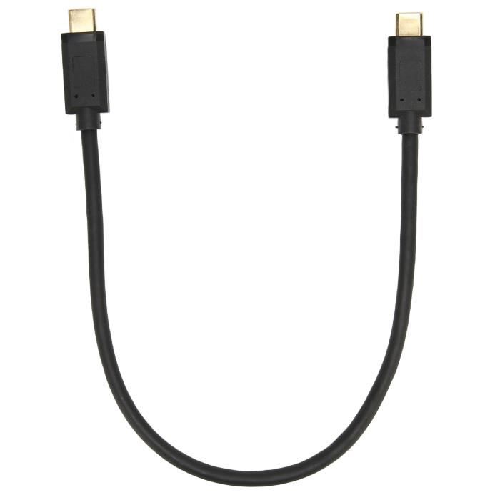 KOU Cordon de transfert de données Câble Type-C vers Type-C 10 Gbit/s ...