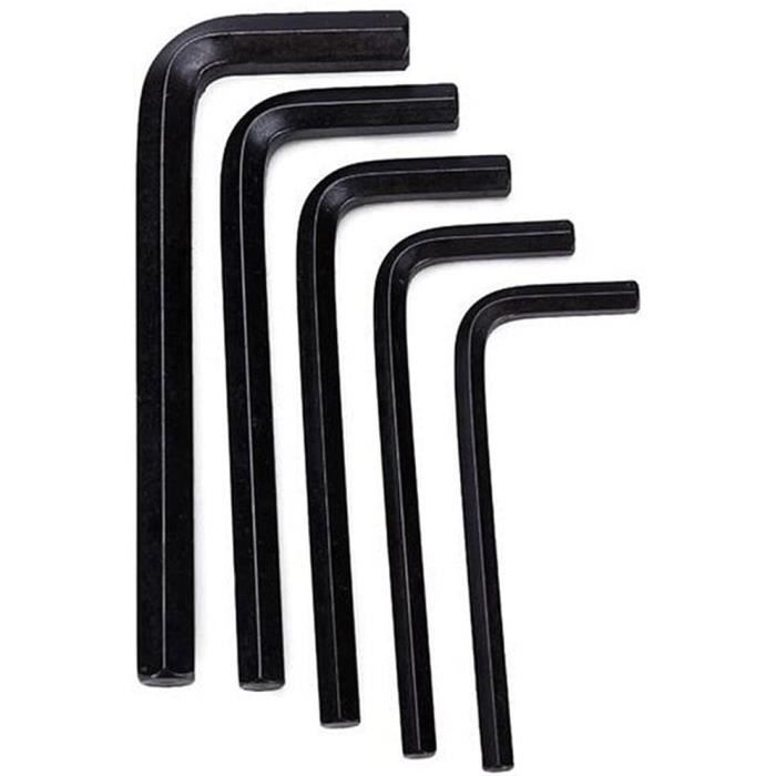 Clé hexagonale Clé Allen Set SAE métrique bras long CRV Outils avec ...