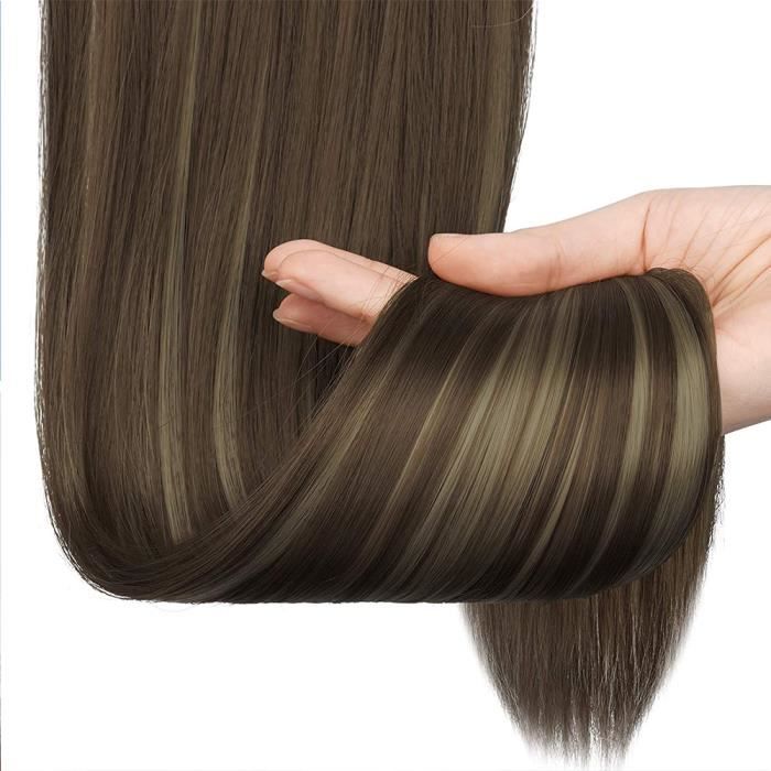 MSTMWS-18H22-22 pouces-Extensions de Cheveux Queue de Cheval Yaki, Faux ...
