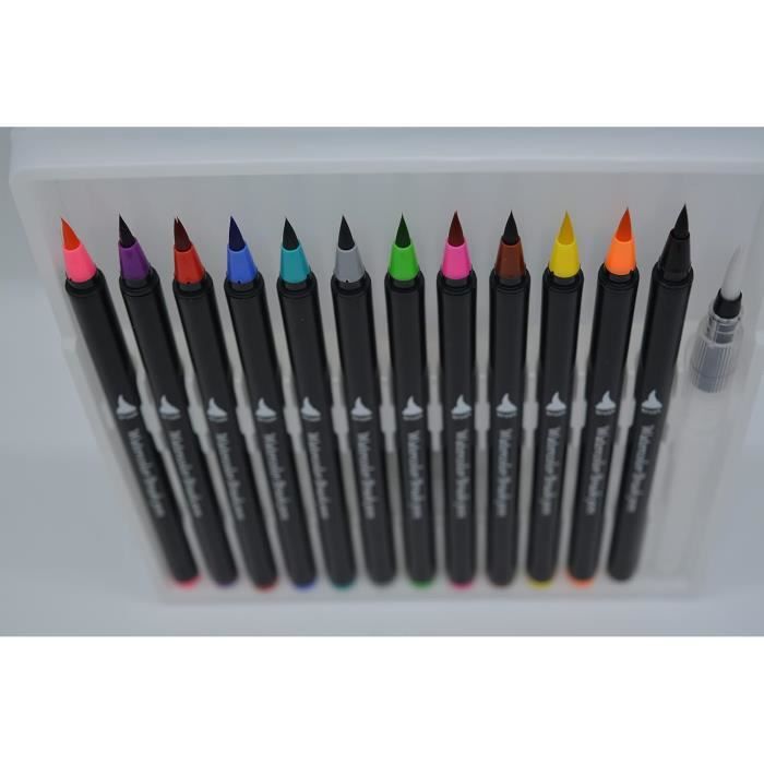 Brush Pen Lot de feutres aquarelle, feutres de feutre, feutres 1-5 mm ...