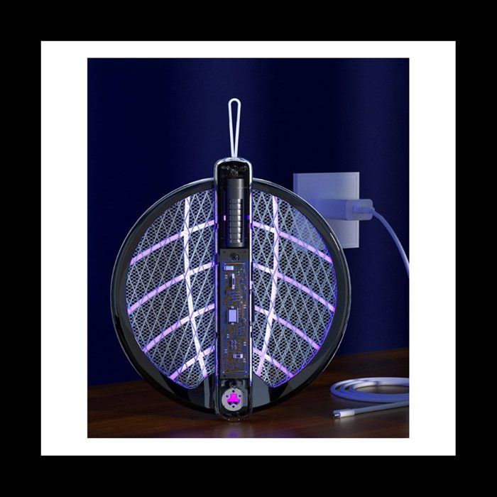 3000V Tapette à Moustiques ÉLectrique avec Lampe USB Rechargeable ...
