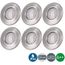 Lot de 6 spots LED encastrables ultra plats IP44 Blanc chaud 400 lm,5W,Diamètre : 60-65 mm ...
