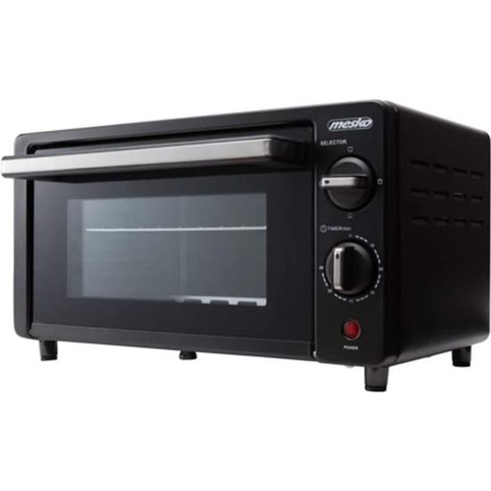 Mini four électrique 9L - Marque 123 - Noir - 1000W - Cdiscount Electroménager