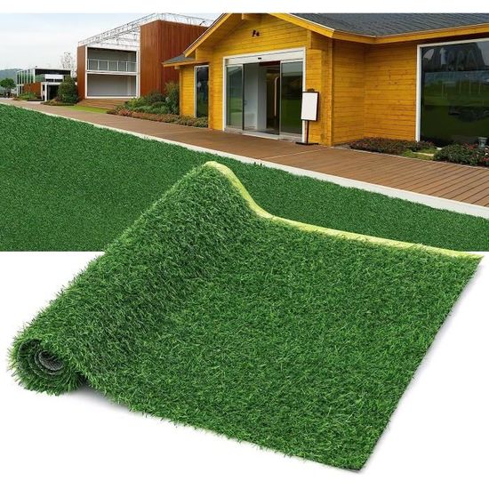Gazon Artificiel Réaliste De 20 Mm De Hauteur, Aspect Naturel, Pour Jardin, Pelouse, Paysage ...