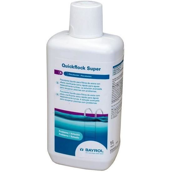 Floculant - Bayrol - Quickflock Super - 1 L - Efficace - Clarifie l'eau ...