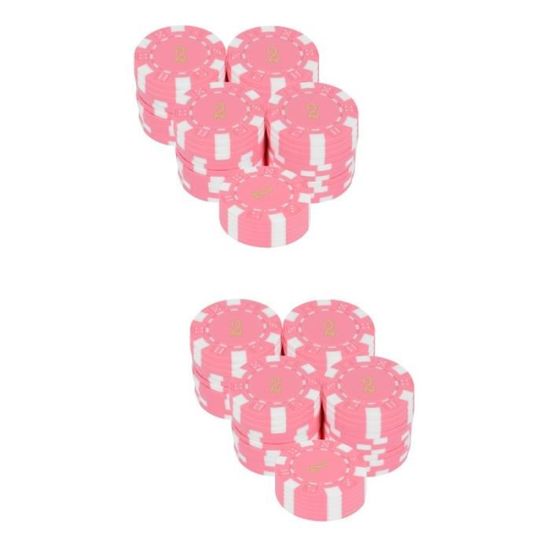 100 pcs Nombre léger Chips Table de jeu Pièces de jeu Playset ...