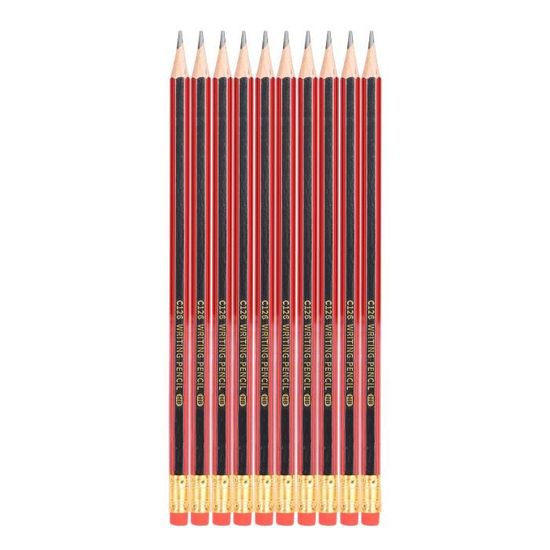 Crayon graphite 10pcs Crayons Graphite avec Gomme Crayon d'Écriture de ...
