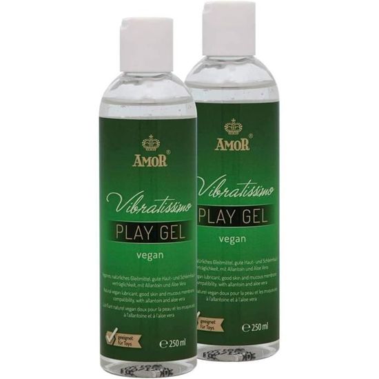Play Gel vegan 2x250 ml I Lubrifiant sans composants d'origine animale ...