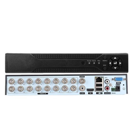 Enregistreur DVR Enregistreur vidéo réseau AHD 16CH 5-en-1 Caméra XVI ...