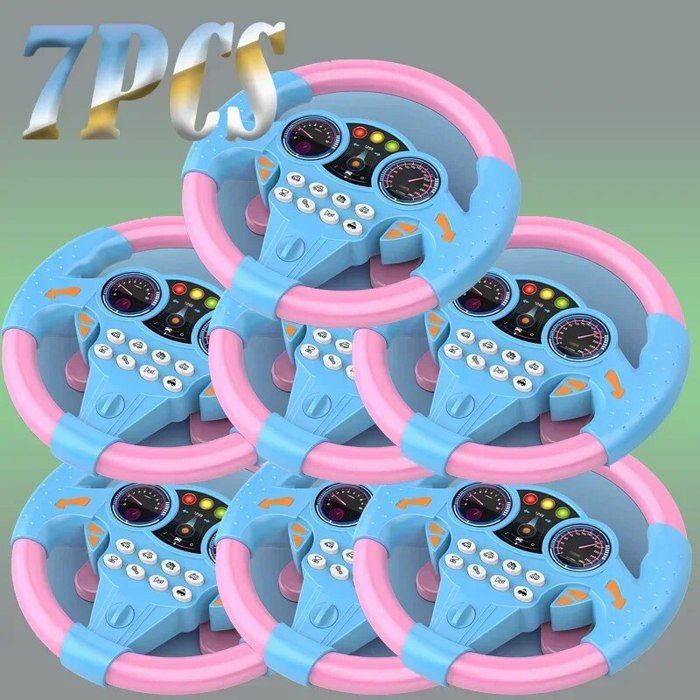 Simulation de volant multifonctionnel pour enfants,roue rotative à 360 ...