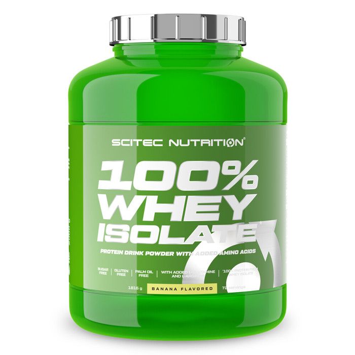 Whey isolate Scitec Nutrition - 100% Whey Isolate - Banana 1816g ...