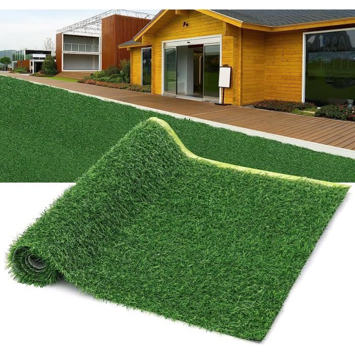 Gazon Artificiel Réaliste De 20 Mm De Hauteur, Aspect Naturel, Pour Jardin, Pelouse, Paysage ...