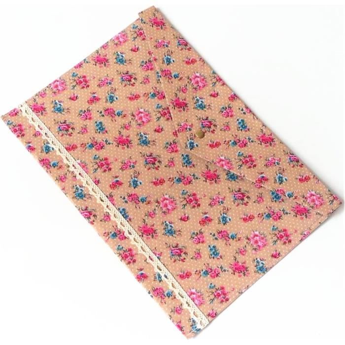 Dossiers De Fichiers Fleurs Dentelle A4 Documents File Sac Dossier ...