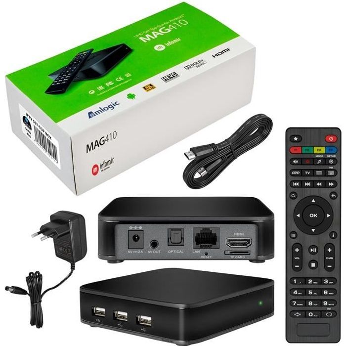 MAG 410 d'origine - IPTV SET TOP BOX avec Android WiFi Multimedia ...