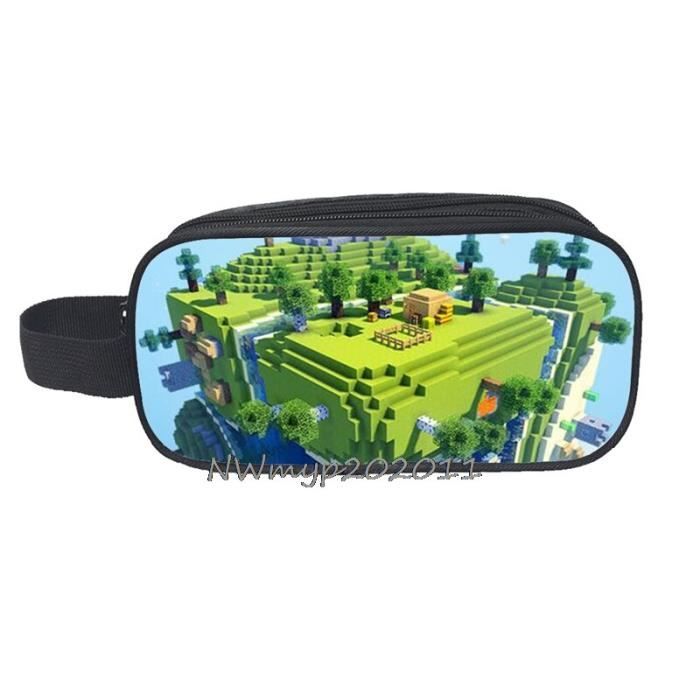 Sac à crayons - Minecraft - Kawaii - 24x11x7 cm - Zippée - Mixte ...