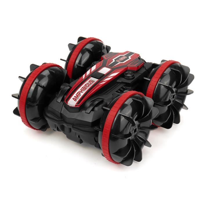 La couleur rouge Voiture amphibie télécommandée 2.4 GHz 4WD RC, jouet pour enfant, étanche ...