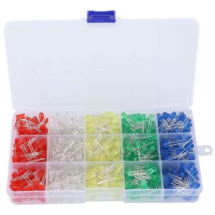 Cikonielf Kit d'assortiment de diodes LED Cikonielf Diodes LED 500pcs ...