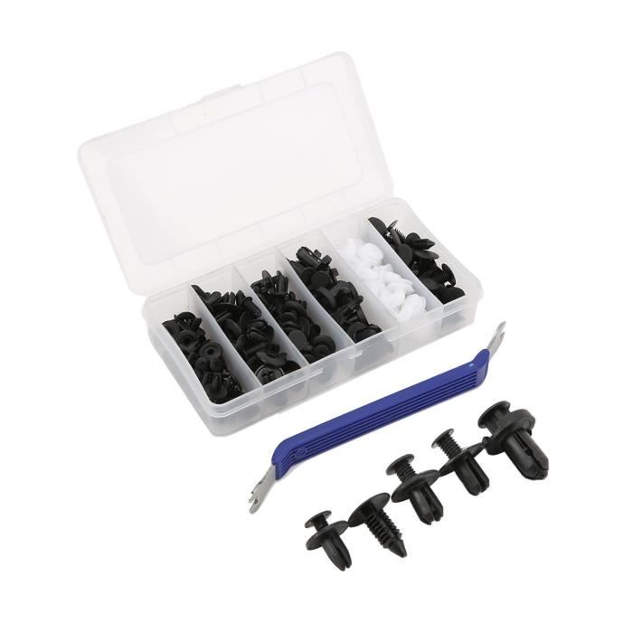 Dilwe retenue de porte de voiture 100 pièces Rivets Attaches Push Pin ...